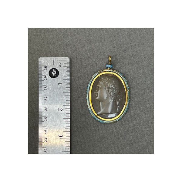 Antique Agate Cameo Pendant – Joseph Saidian & Sons