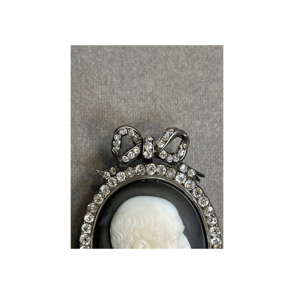 Hardstone Cameo Brooch President Taft – Joseph Saidian & Sons
