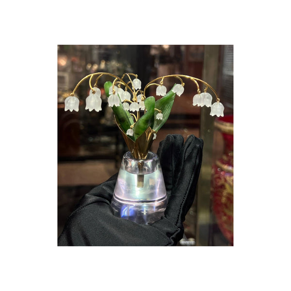 Carved Nephrite and Rock Crystal Gold Flower Pot – Joseph Saidian & Sons