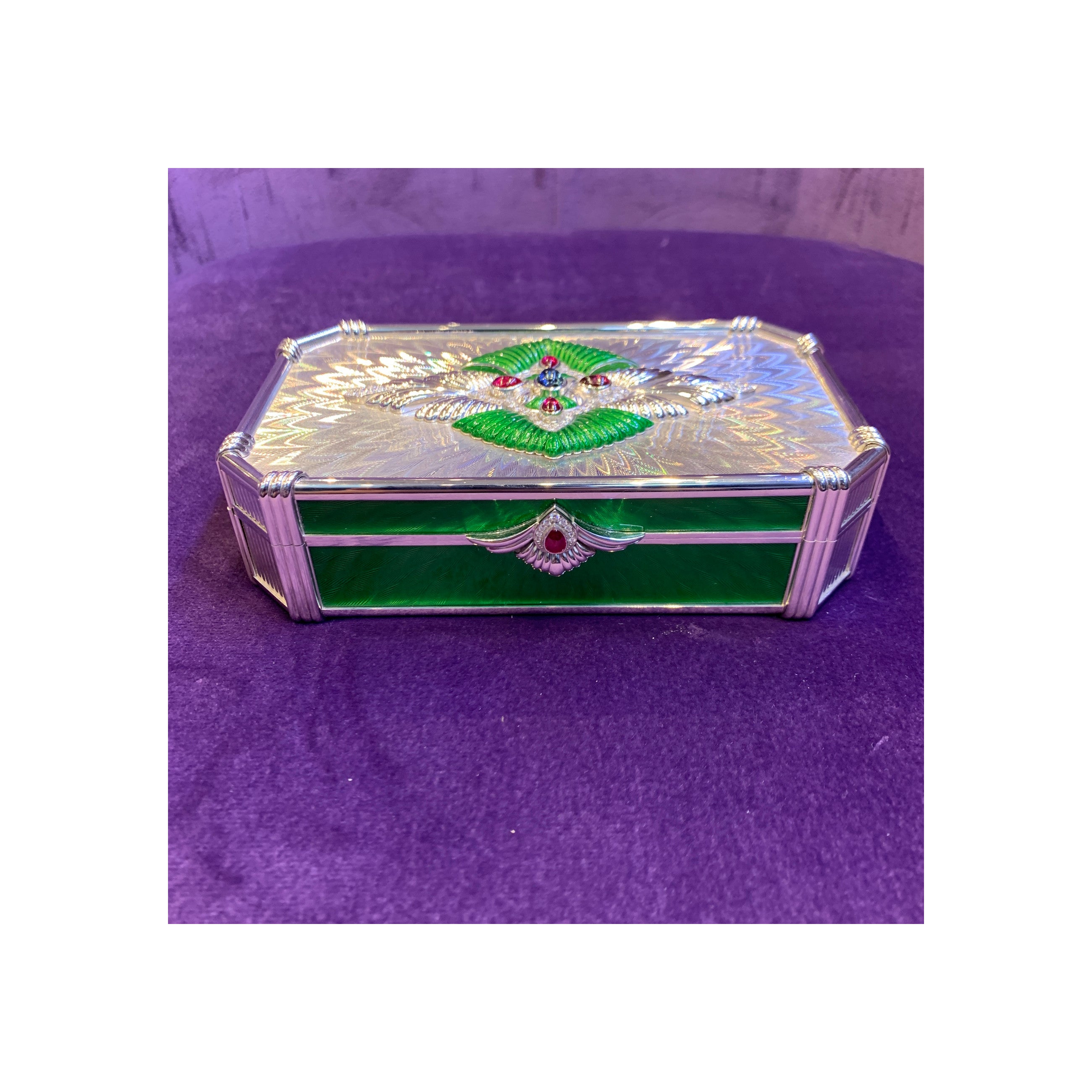 Garrard & Co. Enamel and Gem Set Box – Joseph Saidian & Sons