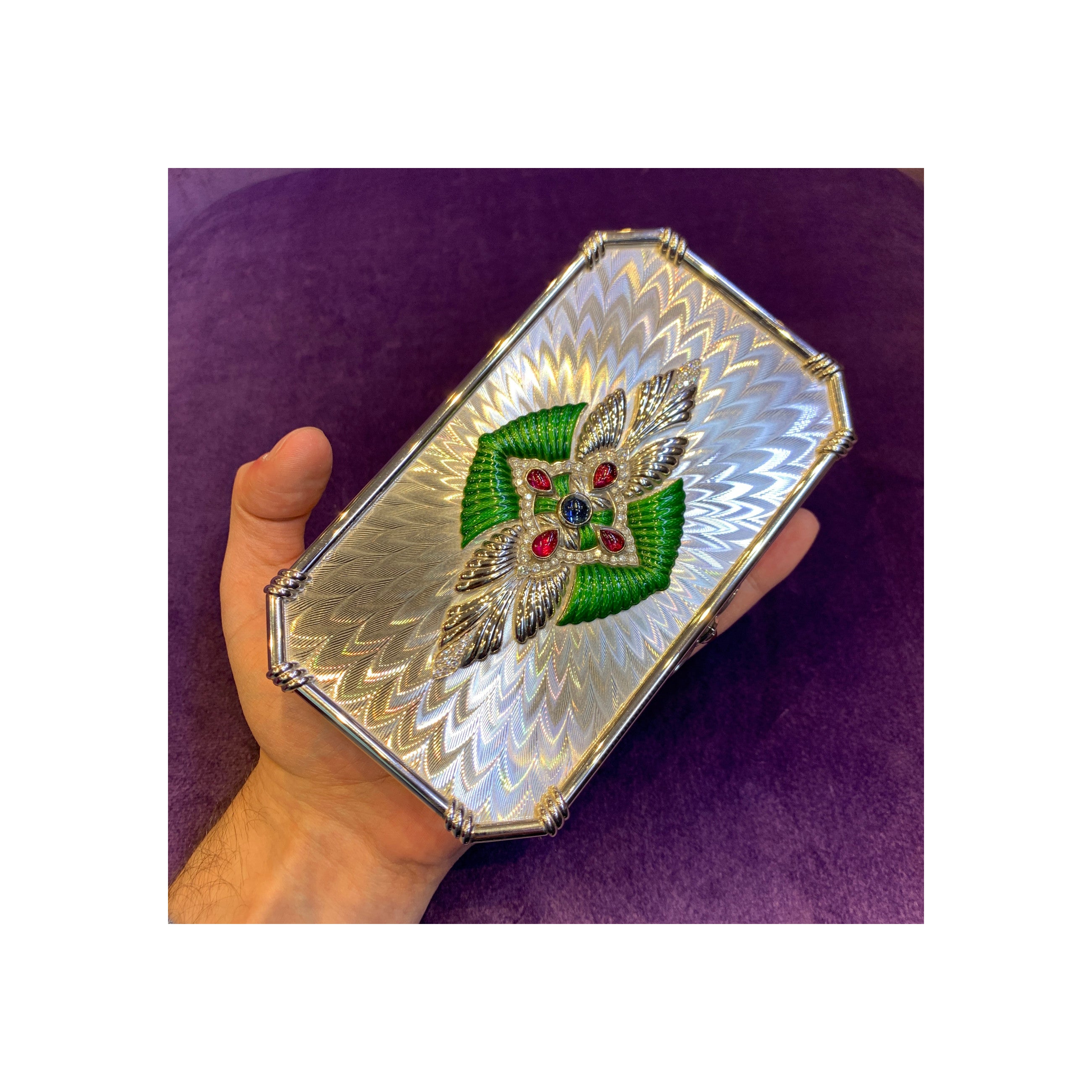 Garrard & Co. Enamel and Gem Set Box – Joseph Saidian & Sons